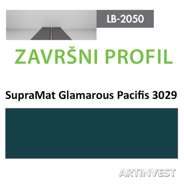 Profil Zidni MDF Završni LB-2050-B SupraMat Glam. Pacific (3029) 2800x133x18mm