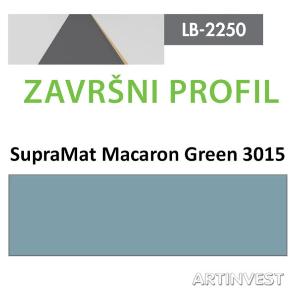 Profil Zidni MDF Završni LB-2250-B SupraMat Macaron Green (3015) 2800x115x12mm