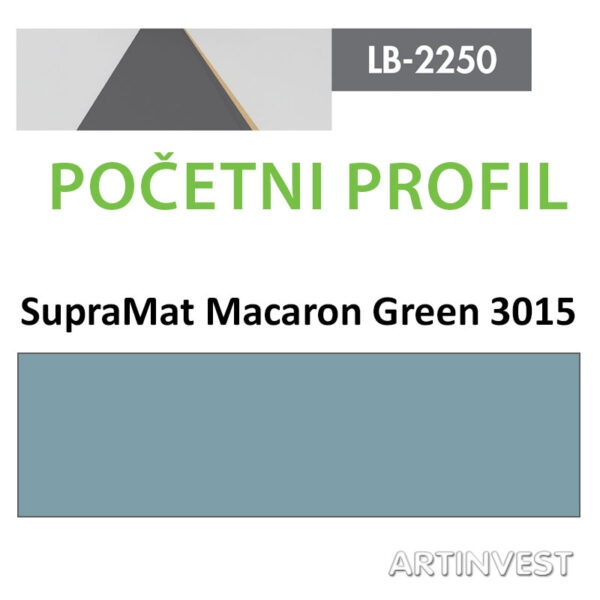 Profil Zidni MDF Početni LB-2250-A SupraMat Macaron Green (3015) 2800x115x12mm