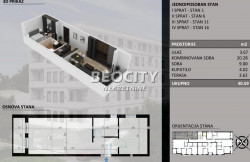 Prodajem Stan-Apartman, Stara Pazova, €53.330