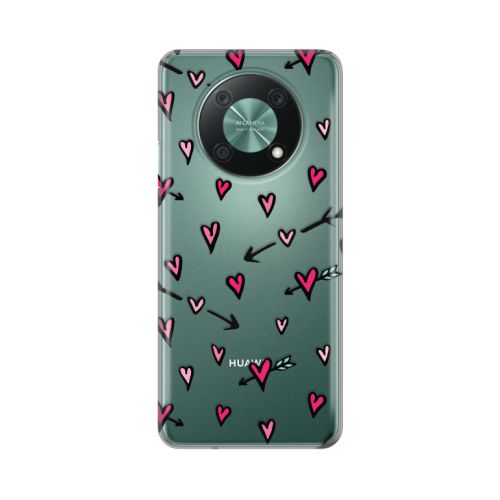 Silikonska futrola - maska print Skin za Huawei Nova Y90 Heart Pattern