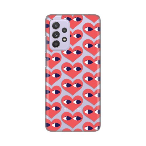 Silikonska futrola - maska print Skin za Samsung A525 Galaxy A52 4G/A526 Galaxy A52 5G/A528B Galaxy A52s 5G Eye Heart Pattern