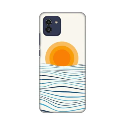 Silikonska futrola - maska print za Samsung A035 Galaxy A03 Sunset