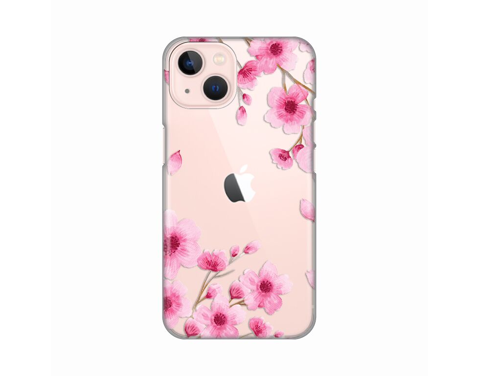 Silikonska futrola PRINT Skin - iPhone 13 Rose Flowers