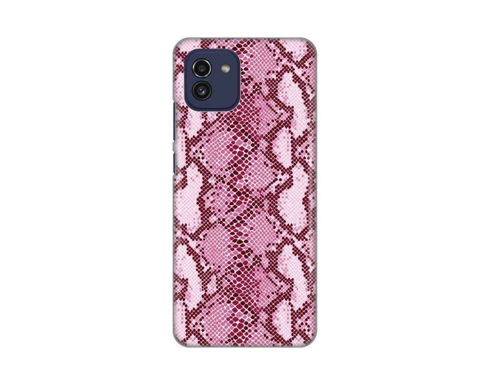 Silikonska futrola PRINT - Samsung A035 Galaxy A03 Pink Snake