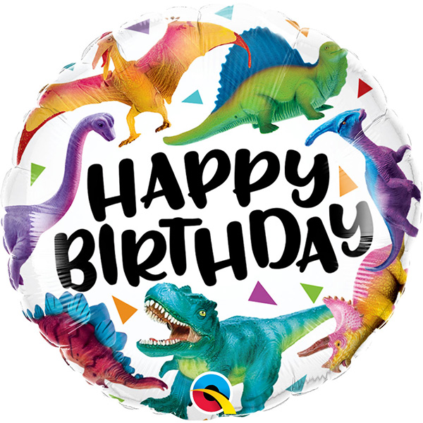 97382
18″ Foil Happy Birthday Colorful Dinosaurs