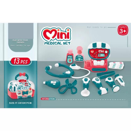 Merx igračka kofer doktor set 13el ( A063888 )