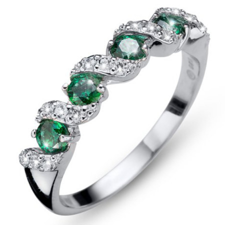 Ženski oliver weber paso 925ag zircon prsten sa swarovski kristalima m ( 63236m.gre )