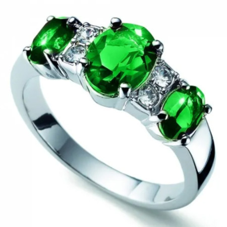 Ženski oliver weber select emerald prsten sa swarovski kristalima xl ( 41160xl.205 )