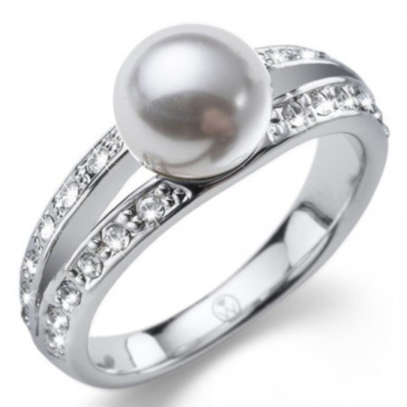 Ženski oliver weber pearl play crystal prsten sa swarovski perlom m ( 41156m )