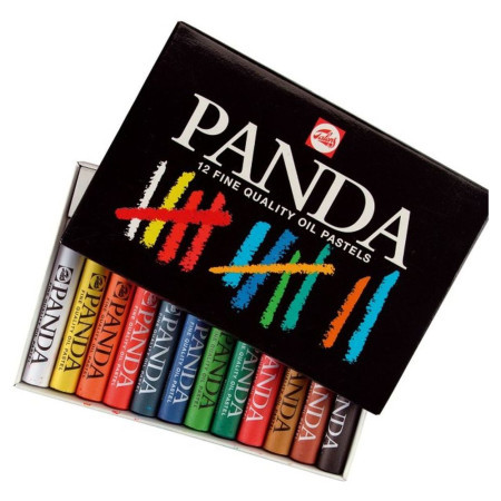 Panda, pastel uljani, set, 12K ( 689201 )