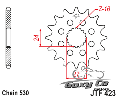 Lančanik prednji JT JTF423