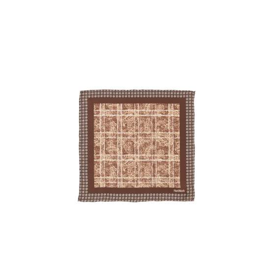 Brown Silk Tissue Bag