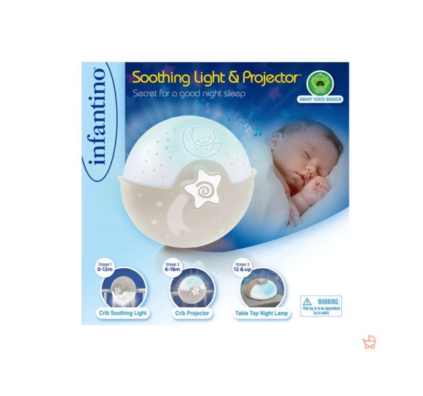 Noćna Lampa i Projektor-Infantino-Bež