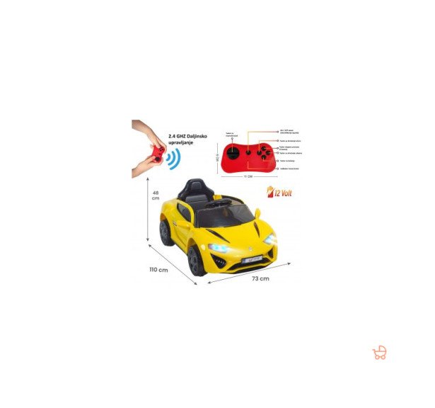 Automobil na Akumulator-Jagor -Žuti