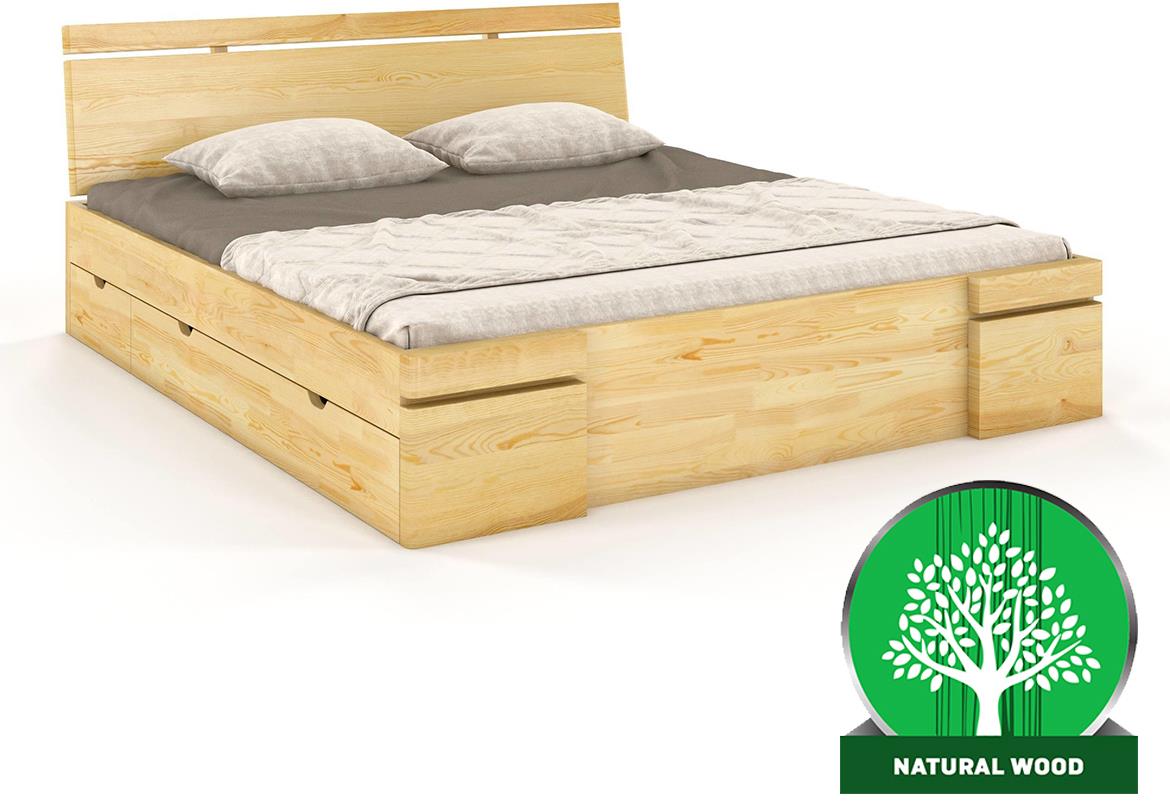 Skandica Sparta krevet 185,5x220x86 natur