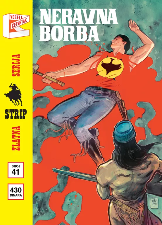 Veseli Četvrtak Zlatna serija 41 - Zagor, Neravna borba (korica B)