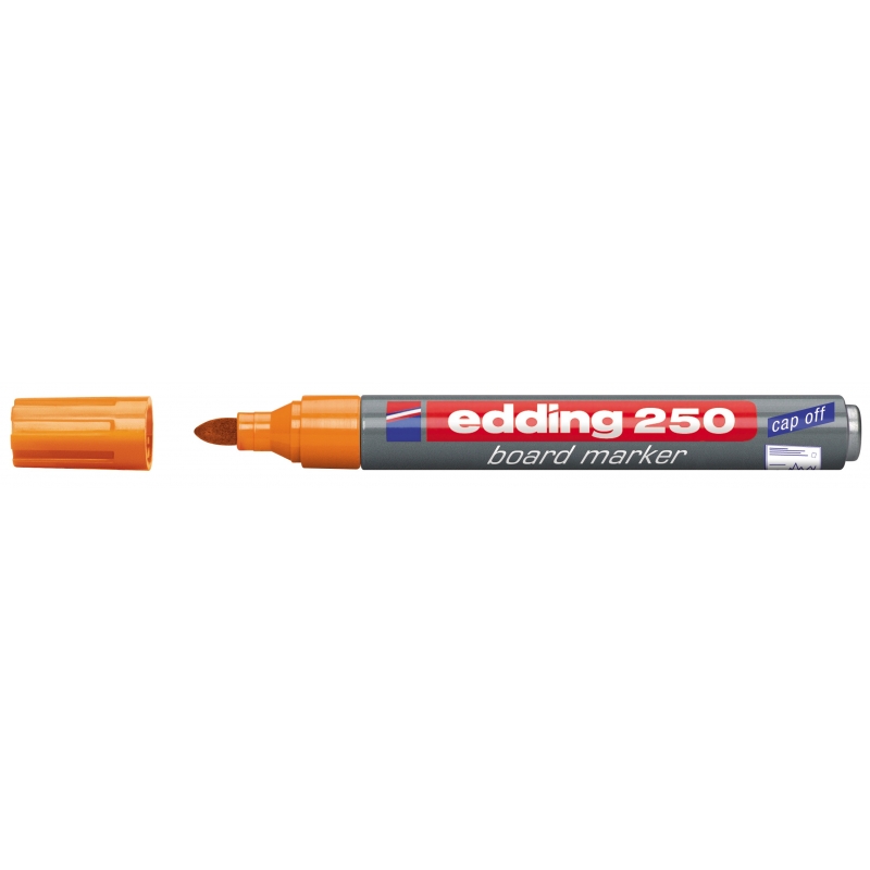 Marker za belu tablu 250 1,5-3mm, cap-off Edding narandžasta