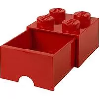 Stona fioka LEGO® Kocka 4 15x15x11cm crvena 4020