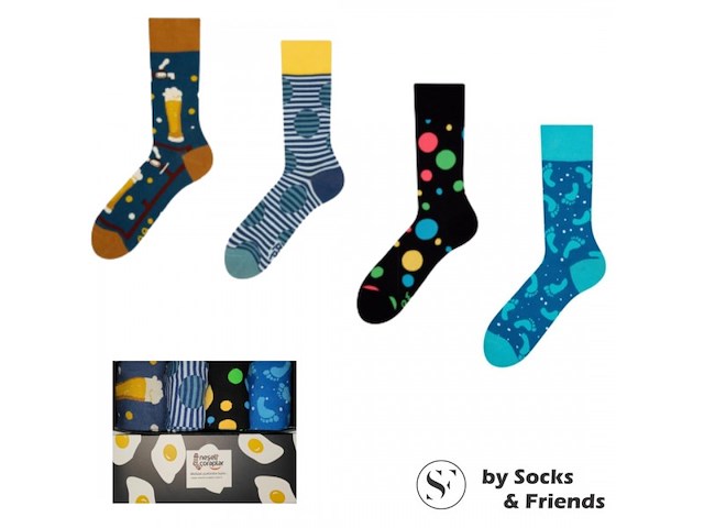 Socks &; Friends Set Čarapa 4/1 Navy