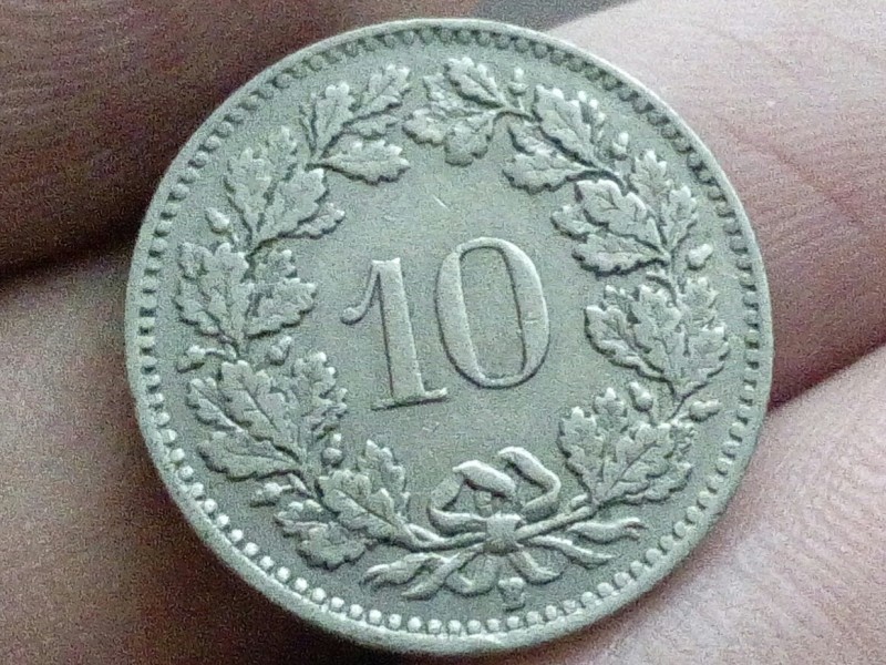 Svajcarska, 10 rapena 1946