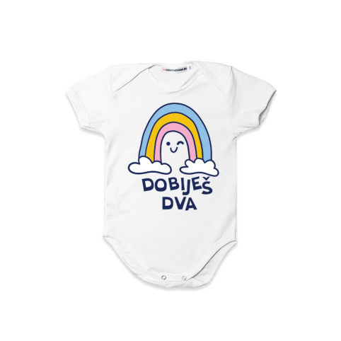 "Dobiješ dva" - Baby dres (cs3611b)