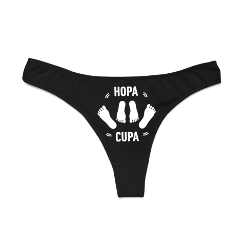"Hopa cupa" - Ženske crne tange (cs3583wb)