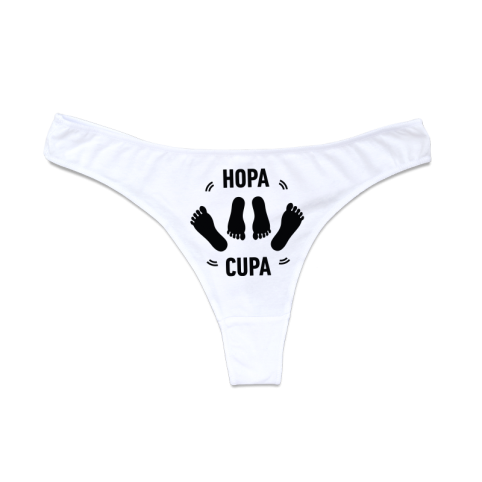 "Hopa cupa" - Ženske bele tange (cs3583b)