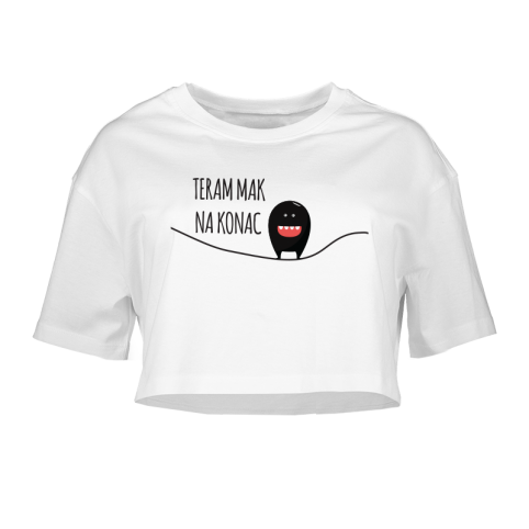 "Teram mak na konac" - Crop top ženska majica (cs2980)