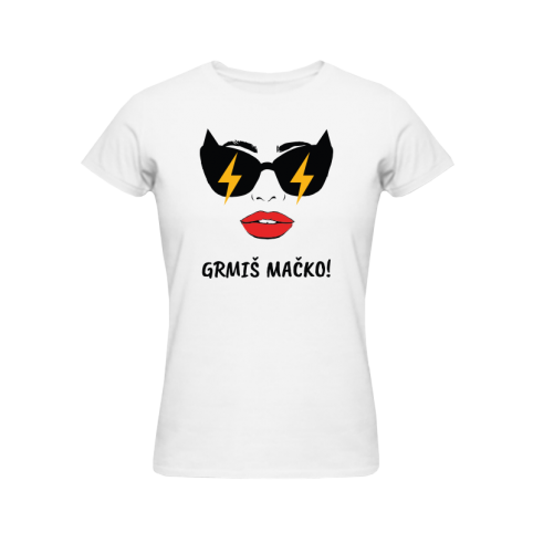 "Grmiš mačko" - Lady ženska majica (cs3554)