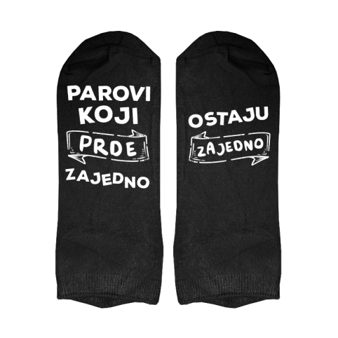 "Parovi koji prde zajedno, ostaju zajedno" - Ženske crne čarape (cs3505w)