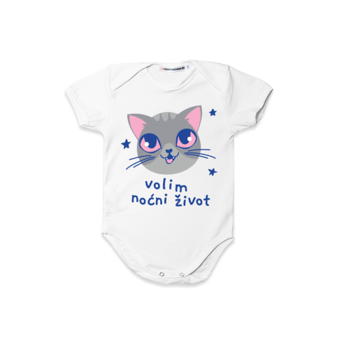 "Volim noćni život" - Baby dres (cs3352)