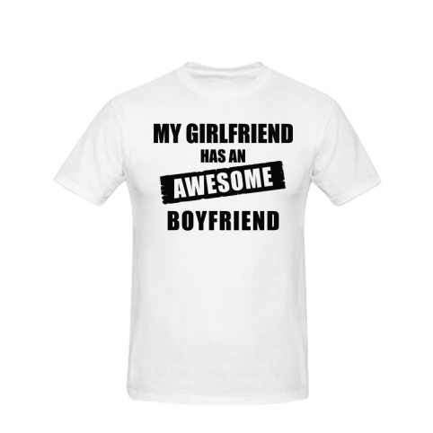 "My girlfriend has an awesome boyfriend" - Unisex majica (cs3315)