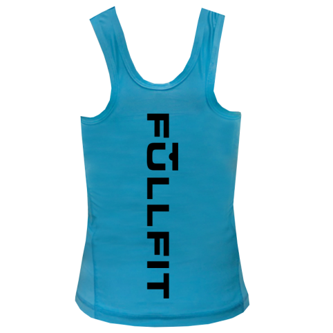 "Fullfit - nazad" - Lady Full Fit tirkiz sportska majica (cs3222b)