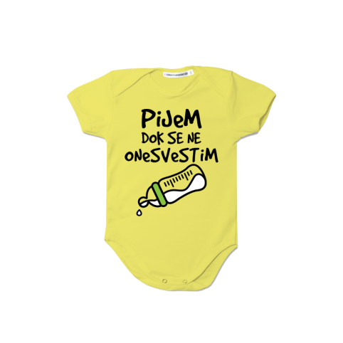 "Pijem dok se ne onesvastim" - Baby dres (cs3182)