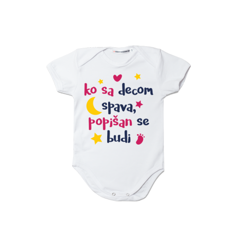 "Ko sa decom spava" - Baby dres za devojčice (cs2997b)