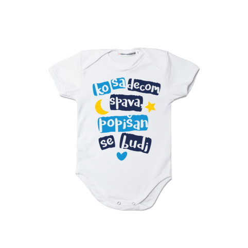 "Ko sa decom spava" - Baby dres za dečake (cs2997a)