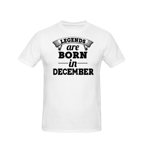 "Legends are born in December" - Unisex majica (cs2840_XII)