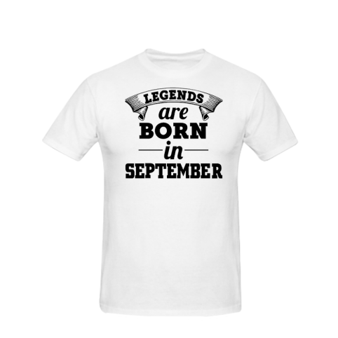 "Legends are born in September" - Unisex majica (cs2840_IX)