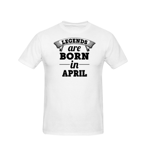 "LEGENDS ARE BORN IN APRIL" - UNISEX MAJICA (CS2840_IV)