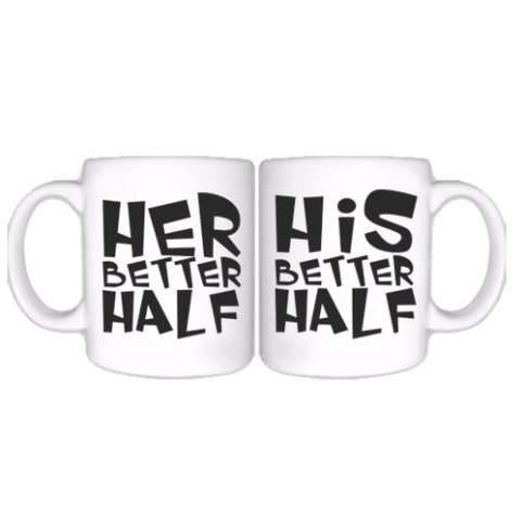 "His/Hers better half" - Šolje u paru (cs2477)