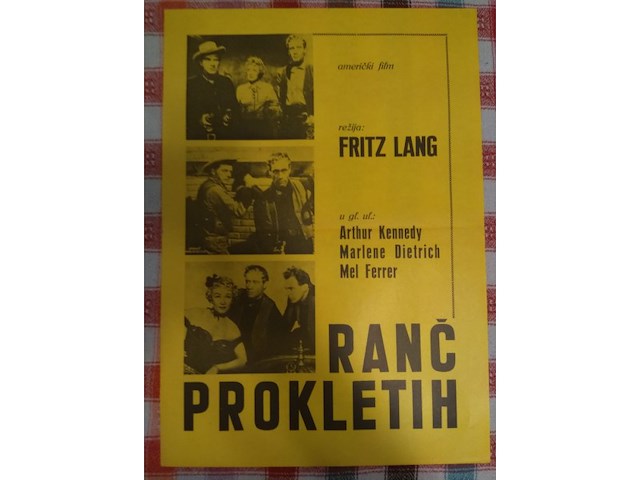 mini plakat RANČ PROKLETIH (Fritz Lang)