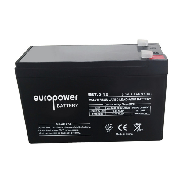 Baterija za UPS 12V 7Ah EUROPOWER