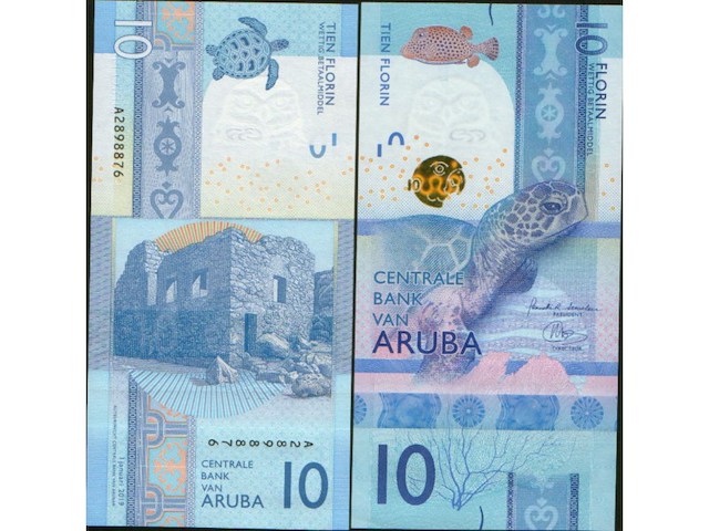 Aruba 10 Florin 2019. UNC.