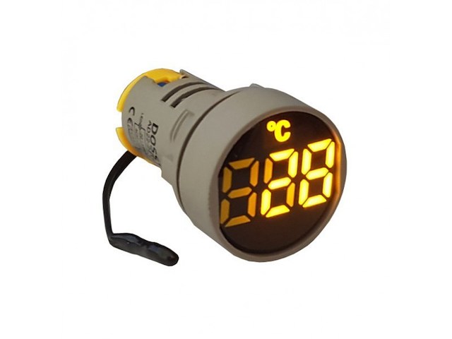 LED termometar AD22-22TM žuti