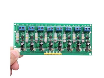 Optokaplerski izolacioni modul 8 kanala 220VAC MCU TTL PLC