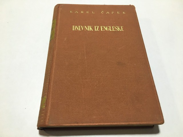 Dnevnik iz engleske  Karel Čapek