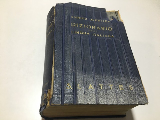 Enrico Mestica Dizionario della Lingua italiana   1937.