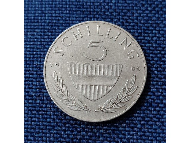 5 SCHILLING 1960 srebro