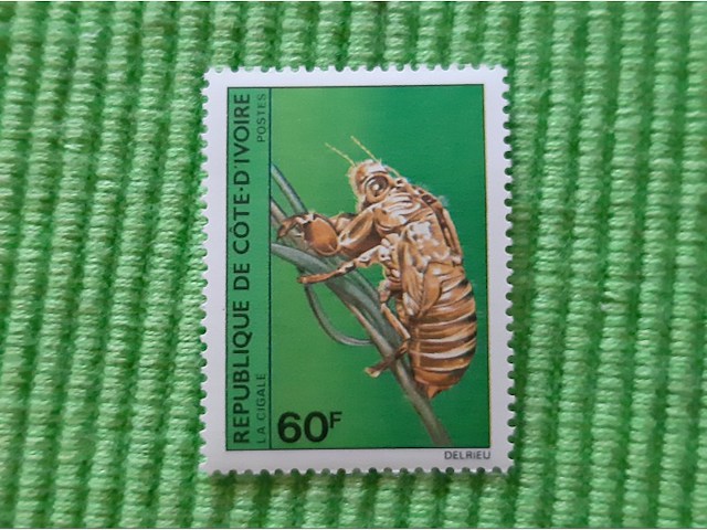 Marke 1973 Cote d Ivore fauna insekti